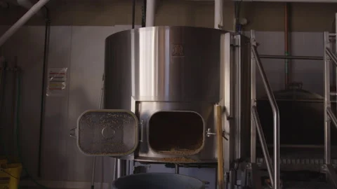 Large Metal Container with Trub Seen at ... | Stock Video | Pond5