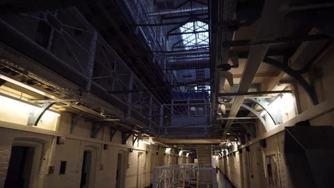 Large Modern Prison Wing Block Past Lock... | Stock Video | Pond5