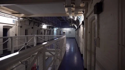 Large Modern Prison Wing Block Past Lock... | Stock Video | Pond5