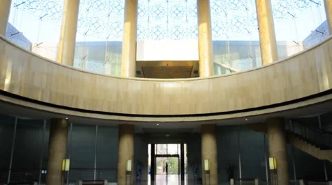 A large-scale interview hall | Stock Video | Pond5