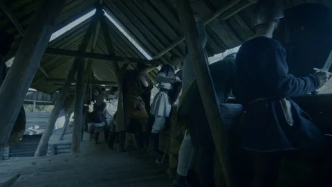 Large-Scale Medieval Battle Reenactment.... | Stock Video | Pond5