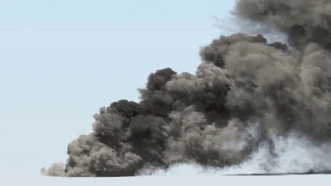 large smoke with alpha mask | Stock Video | Pond5