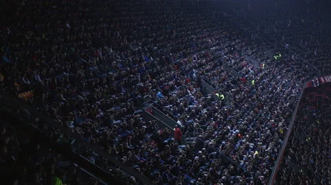 Large stadium crowd in grandstand | Stock Video | Pond5