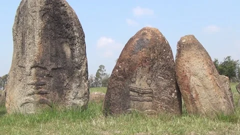 Large stone pillars in Unesco world heri... | Stock Video | Pond5