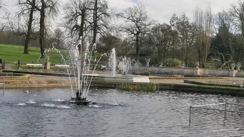 large water features in a park in London... | Stock Video | Pond5