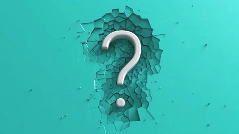 Large White Question mark minimalist ani... | Stock Video | Pond5