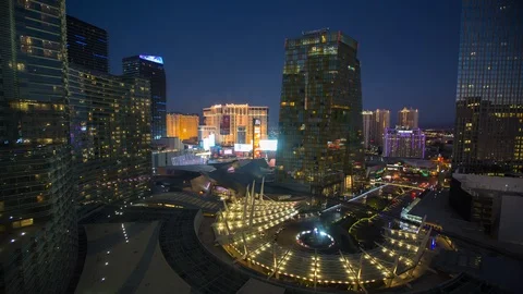 Las Vegas - View of Strip from Building ... | Stock Video | Pond5