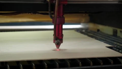 Laser beam for high-precision cutting of... | Stock Video | Pond5