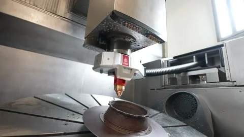 Laser scanning aircraft engine part in w... | Stock Video | Pond5