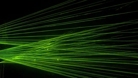 Lasershow with Multiple Laser Beams in H... | Stock Video | Pond5