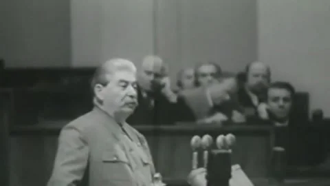 Last speech of J.Stalin 1952 (92) | Stock Video | Pond5