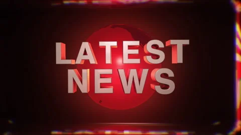 Latest News animated opening graphic | Stock Video | Pond5