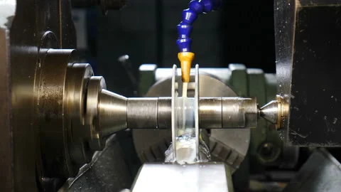 Lathing proccess. Metallurgy Lathe Cutti... | Stock Video | Pond5