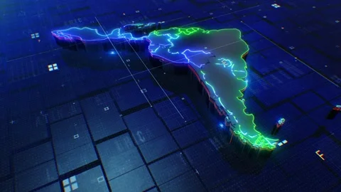 Latin America Map Vector Stock Videos – Royalty-Free HD & 4K Videos