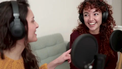 Female Radio Host Stock Video Footage | Royalty Free Female Radio Host ...