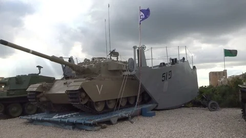 Latrun tank museum of Israel. Armor corp... | Stock Video | Pond5
