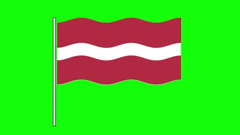 Latvia flag seamless loop animation. Chr... | Stock Video | Pond5