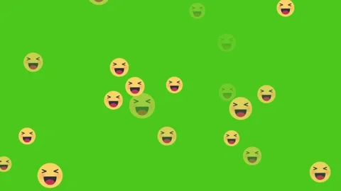 Laugh emoji green screen 108 | Stock Video | Pond5