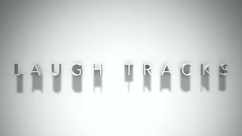 laugh tracks 3D title animation white te... | Stock Video | Pond5