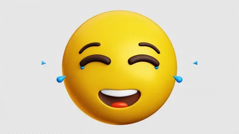 Laughing face with tears emoji, 3d emoti... | Stock Video | Pond5