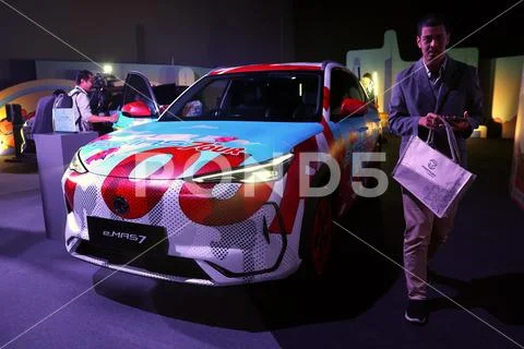 The launching ceremony of the first Malaysian electric car, Proton EMas ...