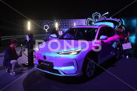 The launching ceremony of the first Malaysian electric car, Proton EMas ...