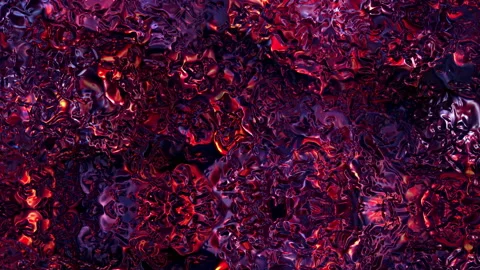 Lava surface move form top to bottom | Stock Video | Pond5