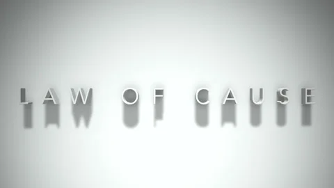 law of cause 3D title animation with sha... | Stock Video | Pond5