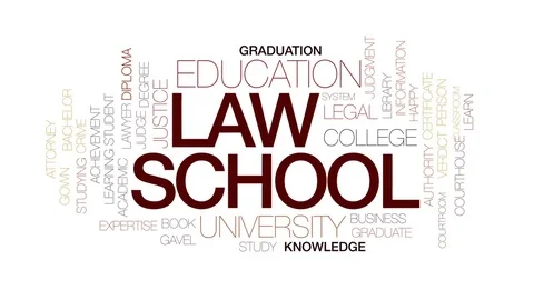 Law school animated word cloud, text des... | Stock Video | Pond5