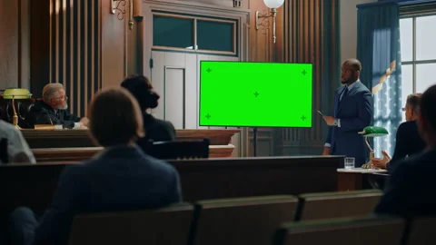 Lawyer Showing Documents on Green Screen... | Stock Video | Pond5