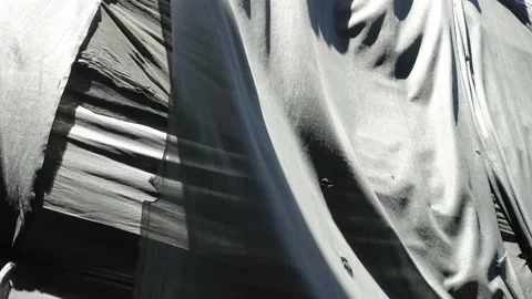 Fabric Blowing In The Wind Stock Video Footage | Royalty Free Fabric ...