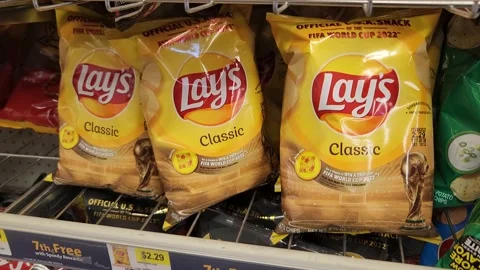 Lay's Classic Potato Chips Gas Station | Stock Video | Pond5