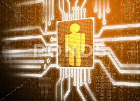 Lcd circuit human on green screen background screen background: Royalty ...