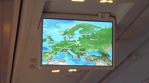 Airplane Monitor Stock Video Footage | Royalty Free Airplane Monitor ...