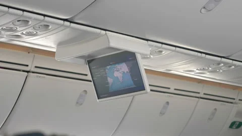 Airplane Monitor Stock Video Footage | Royalty Free Airplane Monitor ...