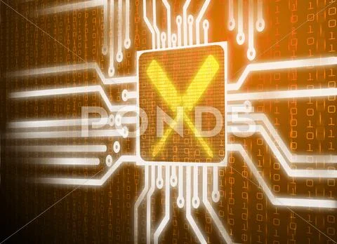 Lcd screen matrix circuit of service symbol: Royalty Free #33978174