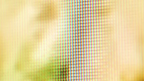 LCD TV screen RGB pixels, color pixel ar... | Stock Video | Pond5