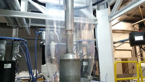 LDPE Multilayer Blown Film Extrusion Mac... | Stock Video | Pond5