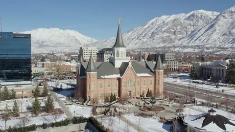 LDS Mormon Temple Tabernacle in Provo, U... | Stock Video | Pond5