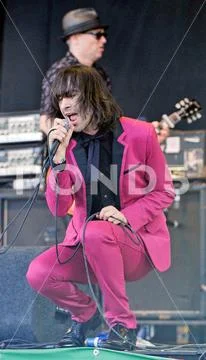 Photograph: Lead Singer Bobby Gillespie Of Primal Scream Play The ...