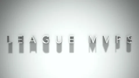 league mvps 3D title animation with shad... | Stock Video | Pond5