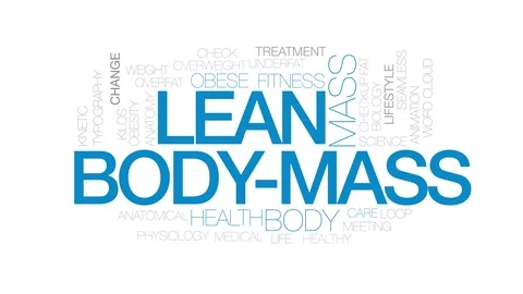 Lean body-mass animated word cloud. Kine... | Stock Video | Pond5