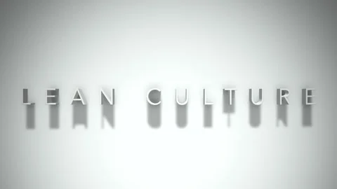 lean culture 3D title animation white te... | Stock Video | Pond5