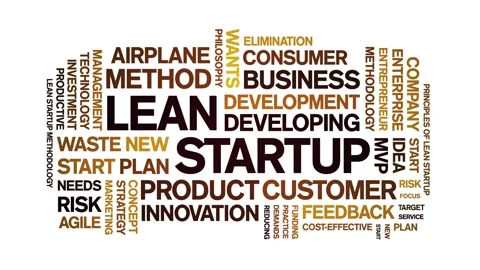 Lean Startup animated word cloud,animati... | Stock Video | Pond5