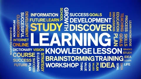Learning animated tag word cloud,animati... | Stock Video | Pond5