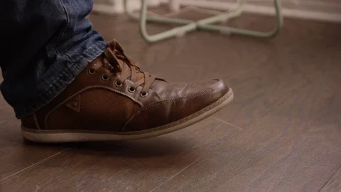 Foot Tapping To Music Stock Video Footage | Royalty Free Foot Tapping ...