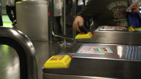 Mtr Turnstile Stock Footage ~ Royalty Free Stock Videos | Pond5
