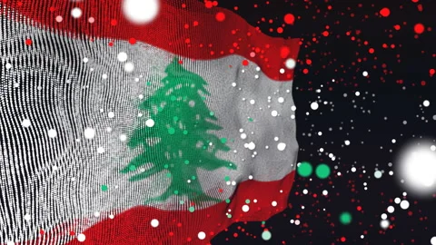 Lebanese Flag Particle Animation | Stock Video | Pond5