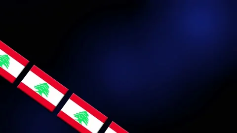 Lebanon Flag Animated Background 3d Anim... | Stock Video | Pond5