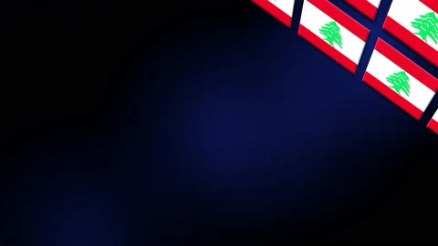 Lebanon Flag Animated Background 3d Anim... | Stock Video | Pond5